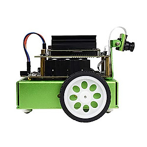 Coolwell Waveshare JetBot 2GB AI Kit AI Based Smart by Jetson Nano 2GB Developer Kit(not Include) Accessory Pack Comes with ROS Nodes Code