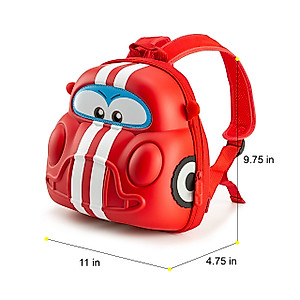 Kiddietotes Car Backpack for Boys and Children – Three Color Options of Cars Backpack for Toddlers – Perfect for Daycare, Preschool, Kindergarten, and Elementary School