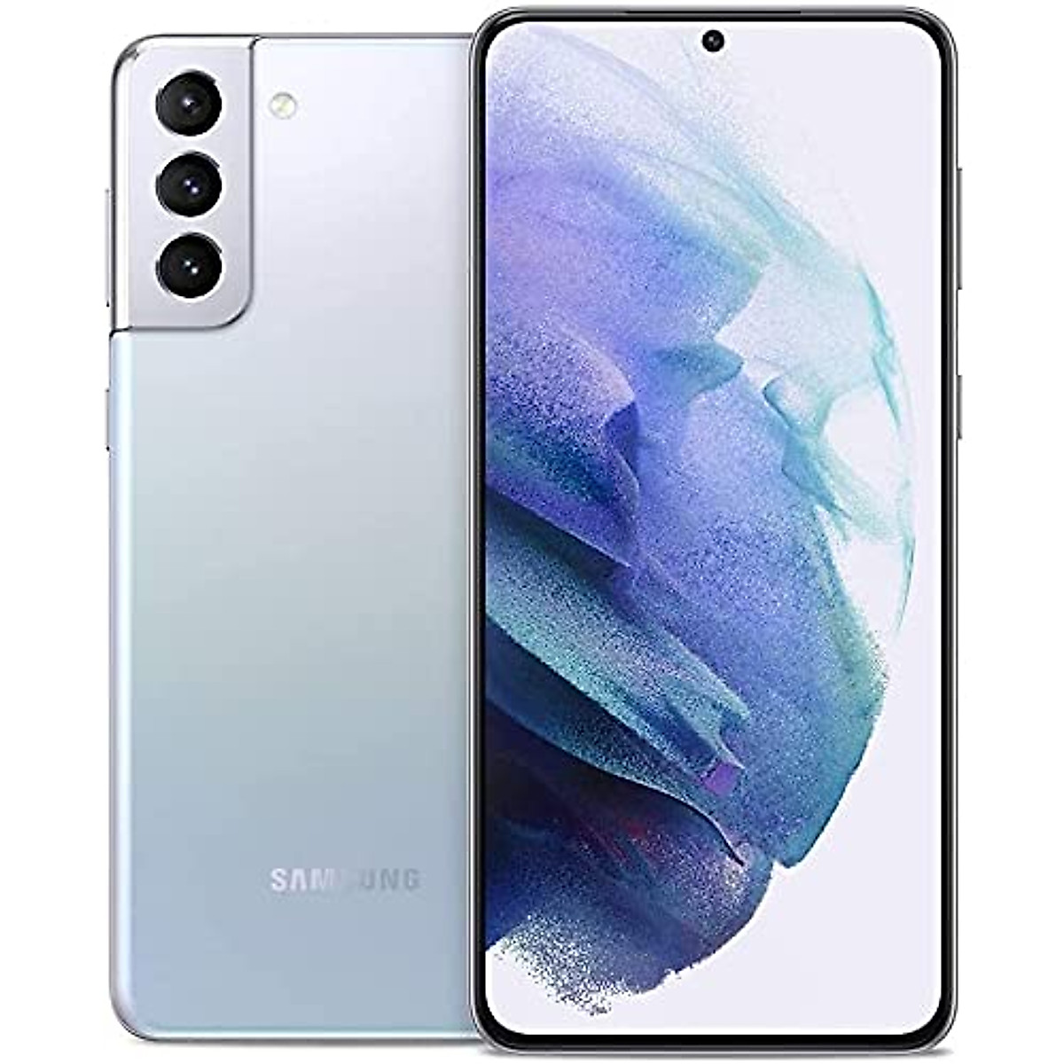 SAMSUNG Galaxy S21+ Plus 5G (128GB, 8GB) 6.7" AMOLED 2X, Snapdragon 888, 4G Volte (International Model, Fully Unlocked for AT&T, Verizon, T-Mobile, Global) G996W (w/Fast Wireless Charger, Silver)