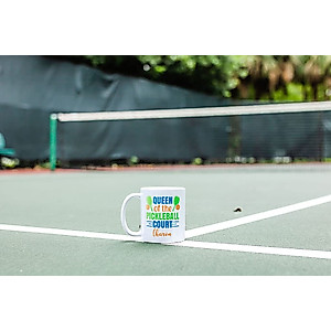 Personalized Queen of the Pickleball Court Mug | Pickleball Accessories | Gift For Grandma | Gifts For Her | Mothers Day Gift | Unique Mom Gift | Gift for Pickleball Player | Pickleball Player Mug