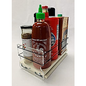 Vertical Spice - 5x1x11 DC - Heavy Duty Storage Organizer Drawer for Cabinets and Pantries - Size: 5.75" Width x 5.0" Height x 10.6" Depth - MADE IN USA