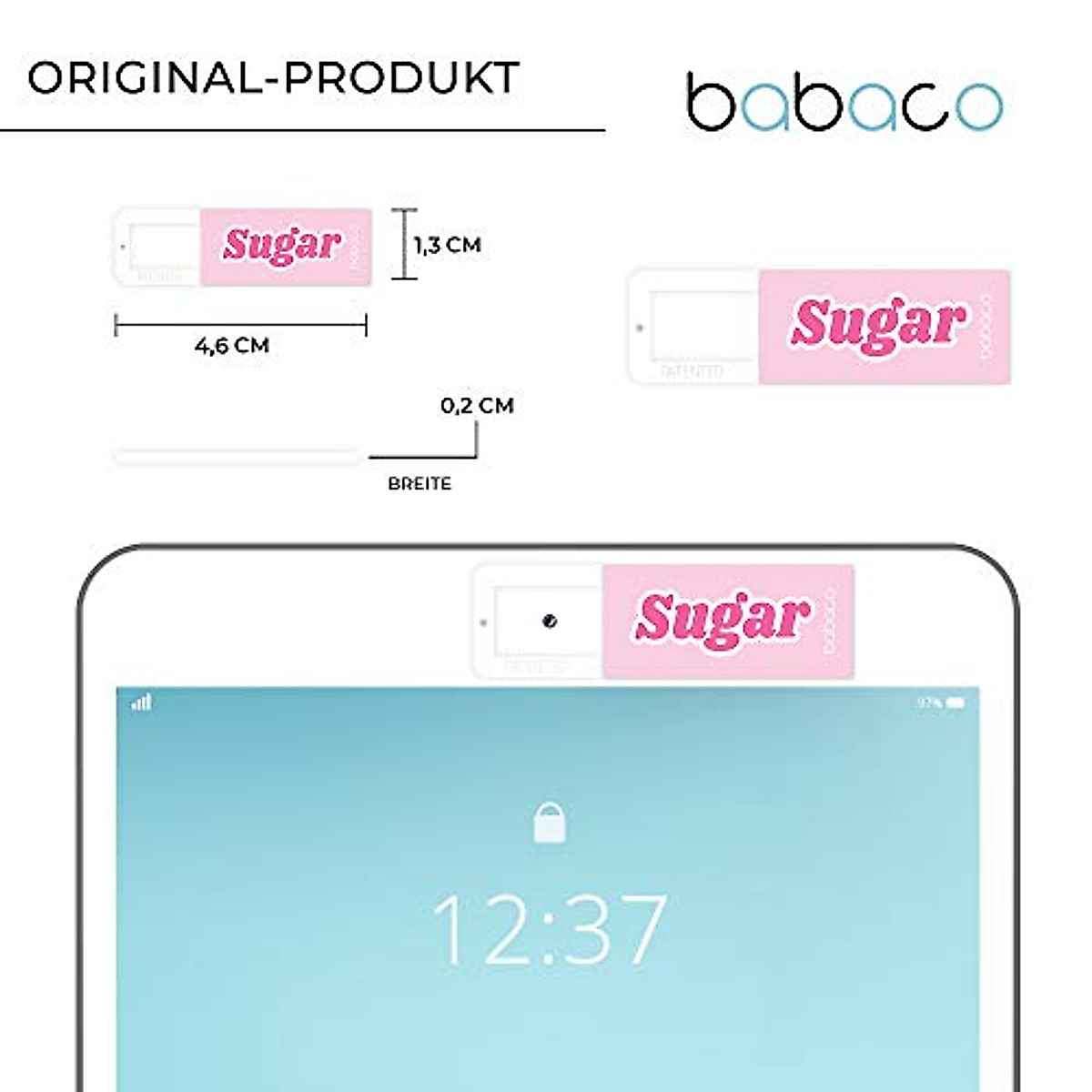 ERT GROUP Original and Officially Licensed by Babaco Webcam Cover, Pattern 90's Girl 018, Privise Sliding Camera Cover for Laptop, Computer and Tablet, Security Products