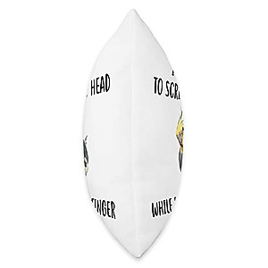 Cute Cockatiel Parrot Design Funny Scritch and Bite Cockatiel Parrot Lovers Owners Throw Pillow, 16x16, Multicolor