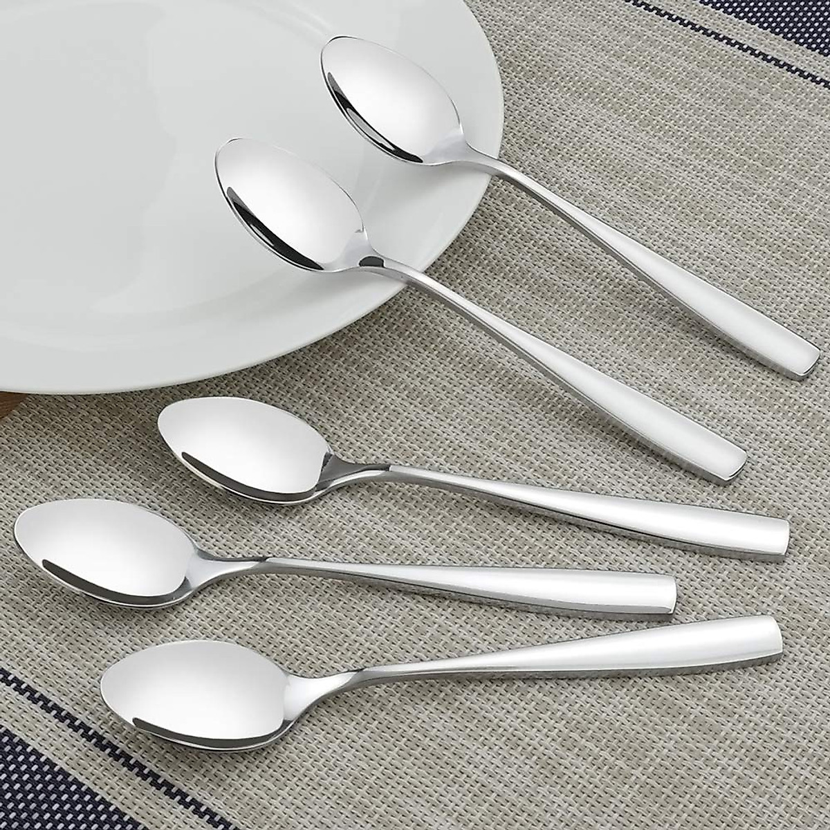 HOMMP 16-Piece Stainless Steel Teaspoons, 5.9-Inch