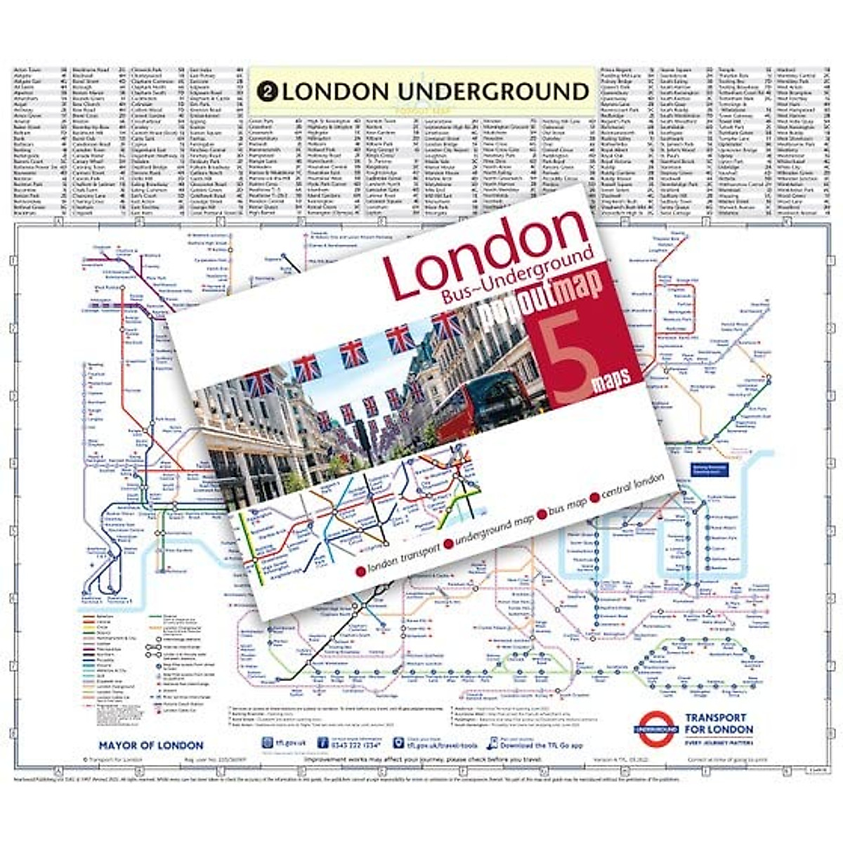 London Bus & Underground Tube PopOut Map (PopOut Maps)