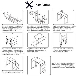 TOPINCN Overbed Table with Wheels and Storage Shelf, Height Adjustable Tiltable Table, Over The Bed Desk Laptop Cart Mobile Computer Desk (47.24inch Black)