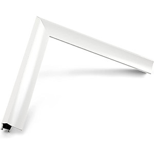 Frame My TV Deco TV Frames Alloy Prismatic - Pure White Bezel Compatible ONLY with Samsung The Frame TV (55", Fits 2021-2024 Frame TV)