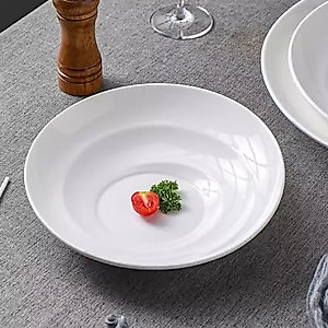 Dinner Plates Set Dish Plate Tableware Hotel Commercial Creative Cold Dish Plate Stir-fry Plate Ceramic Salad Bowl Fruit Bowl Kitchen Salad Bowl (Size : Medium)