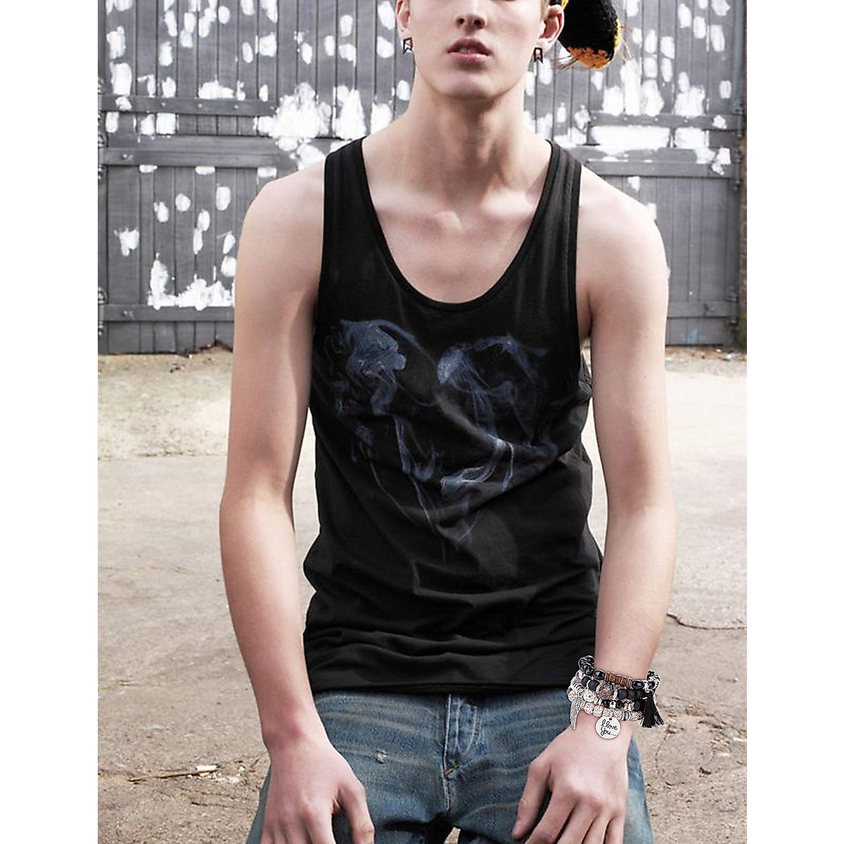 LOYALLOOK 5Sets Bohemian Stretch Beaded Bracelets for Women Crystal Beaded Strand Bangle Charm Multilayer Stackable Bracelets