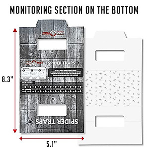 Spider Traps for Inside Your Home (16 Traps) - Spider Catcher Insect Traps Indoor - Spider Traps Indoor Bug Traps Sticky Traps for Spiders - Pre Baited Ultra Sticky Insect Glue Traps - Trap a Pest