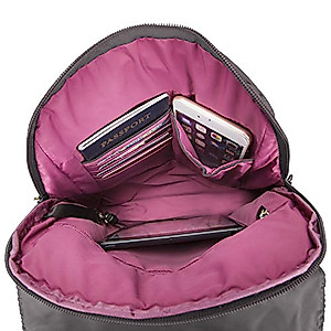 Travelon Anti-theft Signature Slim Backpack, Smoke