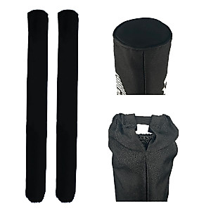 Mad Dog Boat Trailer Guide Pole Pad and Cover with Capped Ends | 36 Inch | Black | Heavy Duty UV Fade Proof Canvas | Set of Two