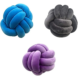 Playlearn 10” Blue Cuddle Ball Sensory Pillow – Plush Toy Hugging Pillow – Calming Stress Relief Toy for Kids