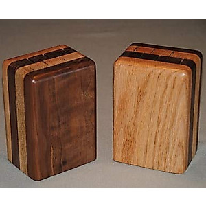 Wisconsinmade Walnut Steak Knife Block with Six Slots (Hickory and Walnut)