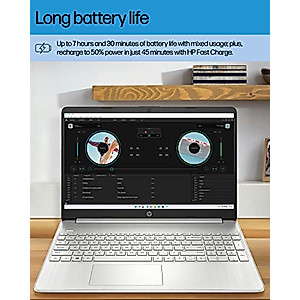 HP15.6 Inch Laptop, Intel Iris Xe Graphics, 12th Generation Intel Core Processor, 8 GB RAM, 256 GB SSD, Diagonal Full HD Display, Windows 11 Home, Dual Array Microphones, Wi-Fi 6 (15-dy5024nr, 2022)