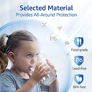 Waterspecialist MWF Refrigerator Water Filter Replacement for GE® MWF, SmartWater® MWFP, MWFA, GWF, HDX FMG-1, WFC1201, GSE25GSHECSS, PC75009, RWF1060, Kenmore® 9991, 3 Filters