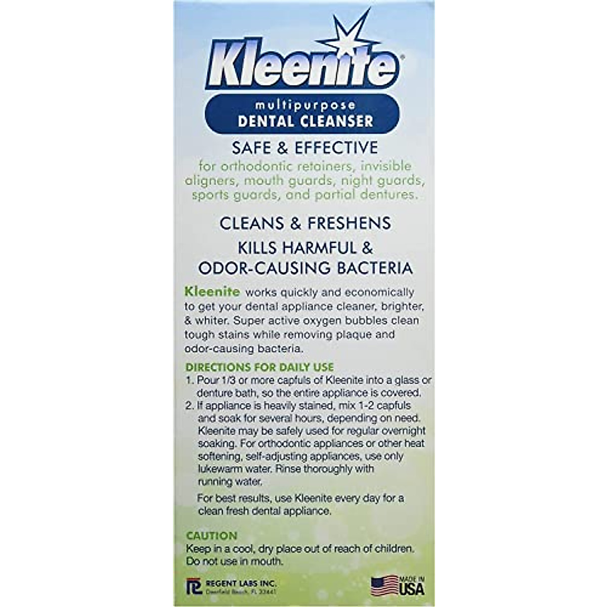 kleenite Multipurpose Dental Cleanser, 90 cleanings, Fresh mint 9 fl oz