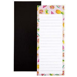 Juvale Magnetic Fridge Notepads for Grocery, Shopping Lists, To-Do Memos, Fruit Design (6 Pack)