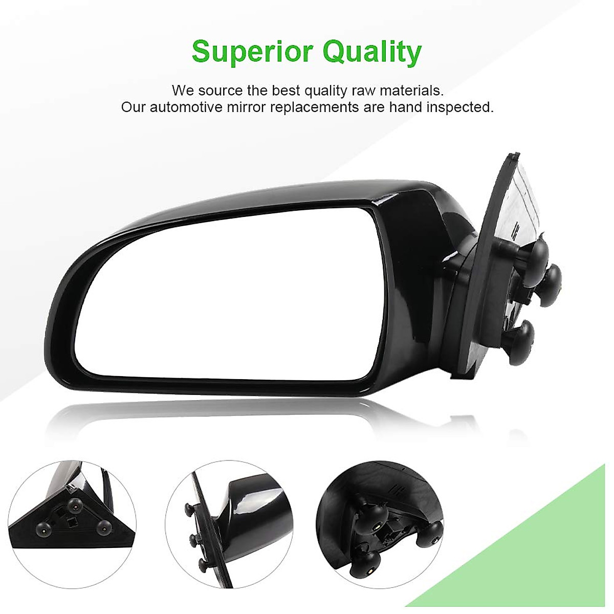 SCITOO Side View Mirror Driver Side Mirror Compatible with 2006 2007 2008 2009 2010 For Hyundai Sonata HY1320149 Power Adjustment Heating