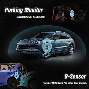 Dash Cam Front with Card Reader,X2 Dash Camera 1080P FHD 2.7 Inch Car Driving Recorder,170° Wide Angle,Car Dashcam with Parking Mode,Motion Detection,Loop Recording,Support TF 32GB Max