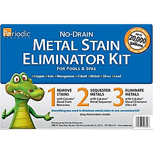 Periodic Products PER-MSEK-1 No-Drain Metal Stain Eliminator Kit for Pools and Spas
