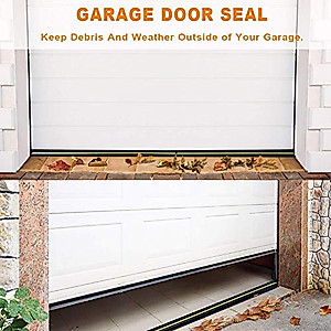 Universal Garage Door Threshold Seal, West Bay DIY Weather Stripping Bottom Rubber 20 Feet Length Totally(sealant not Included) Father's Day Christmas Gifts