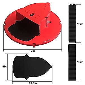Bucket Lid Flip N Slide Humane Self-Resetting Mouse Trap