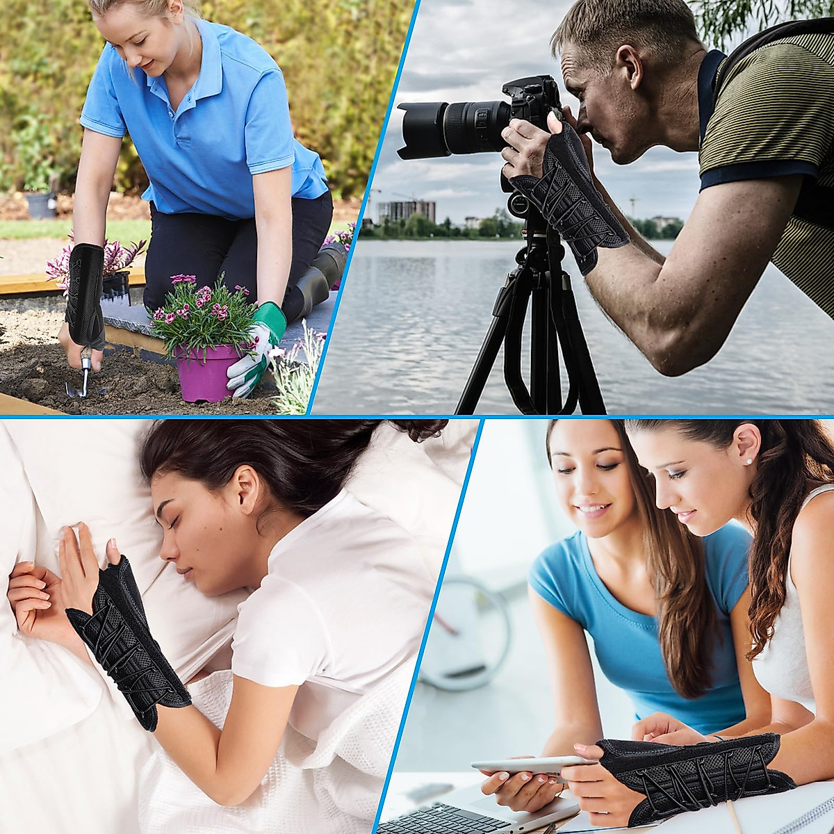 VISKONDA Wrist Brace with Thumb Spica Splint Support for De Quervain's Tenosynovitis,Carpal Tunnel Syndrome,Arthritis,Wrist ganglion cyst,Sprains&Forearm Support Cast(Right Hand,Medium)