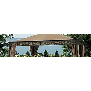 Garden Winds Living Home 10 x 12 Gazebo Replacement Canopy Top Cover - RipLock 350
