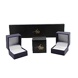 Aria Jewels Pave Diamond Hexagon Deco Minimalist Band Ring in 14K White Gold Over Sterling Silver for Women Ring Size - 8