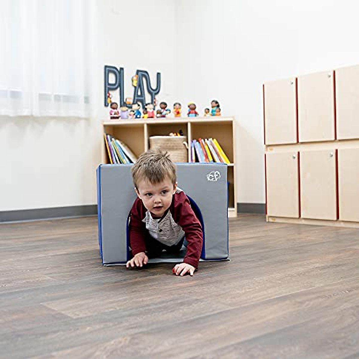 Children's Factory Crawl Through Soft Play Tunnel, Foam Indoor Toddler/Baby Climbing Toys, Baby Crawling Toy for Playroom/Preschool/Classroom