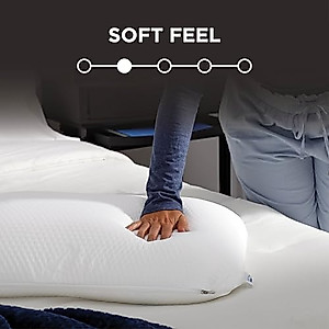 Tempur-Pedic Memory Foam Symphony Pillow Luxury Soft Feel, Standard, White