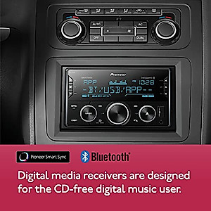 Pioneer MVH-S622BS Double DIN, Amazon Alexa, Pioneer Smart Sync, Bluetooth, Android, iPhone - Audio Digital Media Receiver
