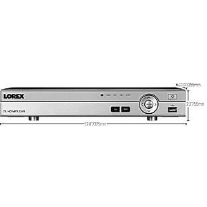Lorex DV8081 2K HD MPX Security DVR, 8 Channel, 1TB Hard Drive, Works with Older BNC Analog Cameras, CVI, TVI, AHD (M. ) (Renewed)