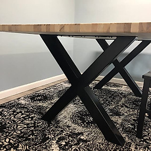 Metal Table Legs set(2pcs) I 28x28" Dinning table legs I Steel table legs I Modern iron table legs