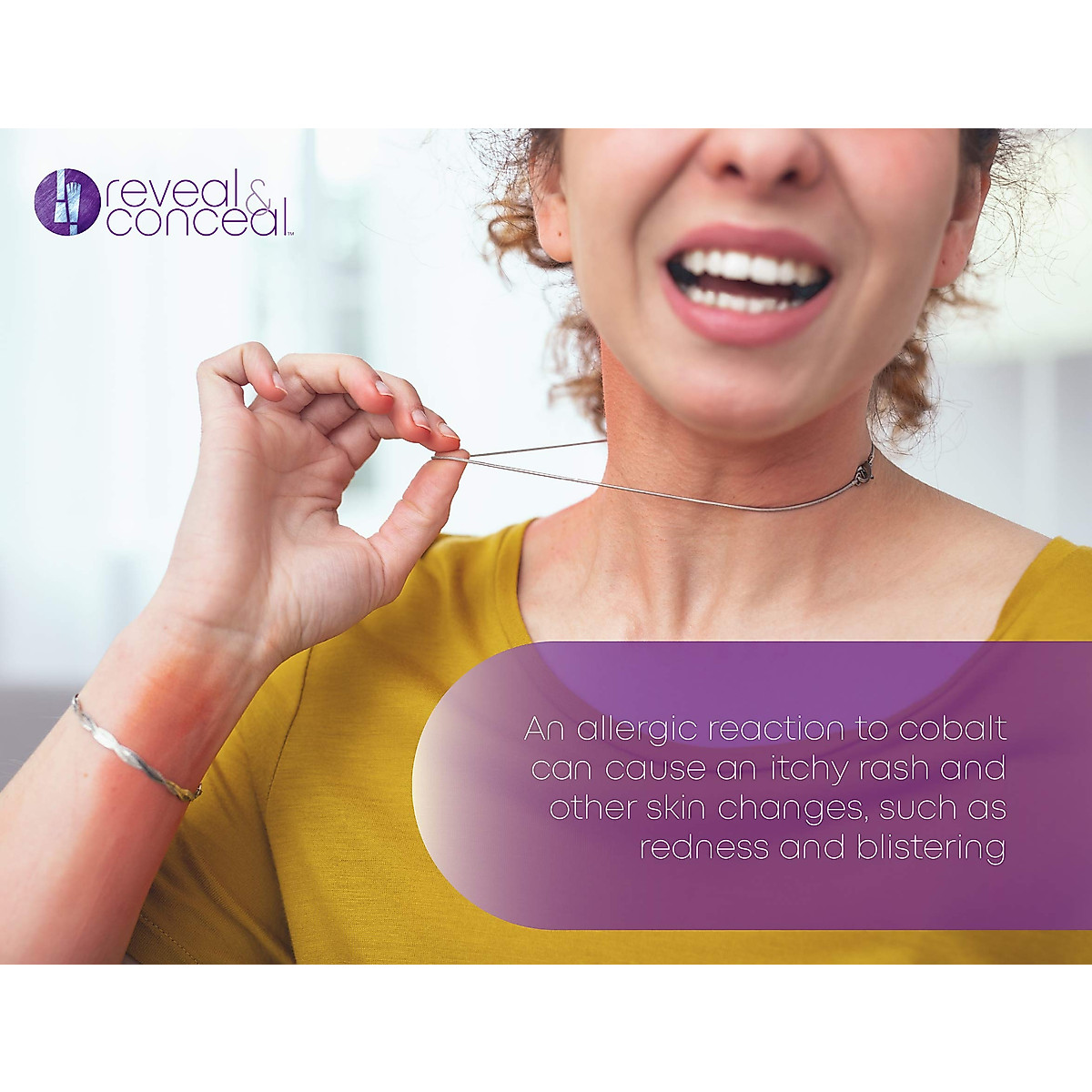 Reveal and Conceal Cobalt Test Kit by Smart Practice - Detecting Cobalt is a Snap - Test for Cobalt in Your Jewelry and Prevent Skin Exposure With Liquid Clear Coat - Includes 10 Test Swabs