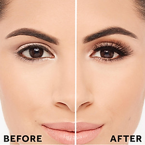 Eylure False Lashes, Luxe Cashmere No. 6 with Adhesive Included, 1 Pair Black