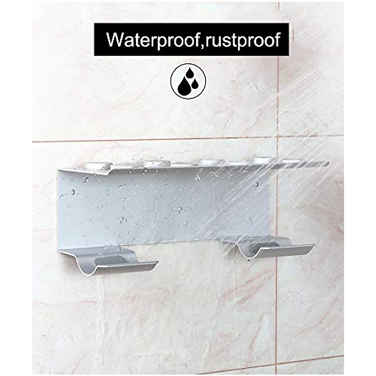 Buwico BUBM Wall Mount Holder for Dyson Airwrap Styler,Aluminum Alloy Wall Storage Organizer Stand Rack for Dyson Airwrap Pre-Styling Dryer (Only the Holder is sold, Not Included Hair Dryer)