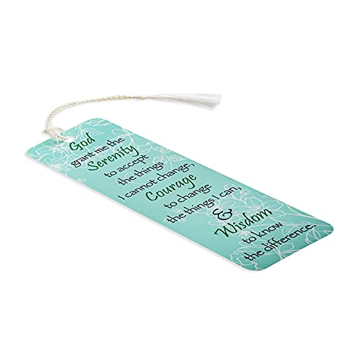 Serenity Prayer 2 x 6 Glossy Paper Bookmark with Tassel Pack of 12