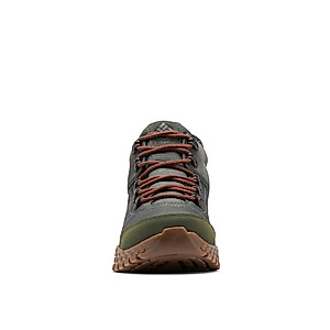 Columbia Men's Fairbanks Mid Hiking Shoe, Gravel/Dark Moss, 10.5