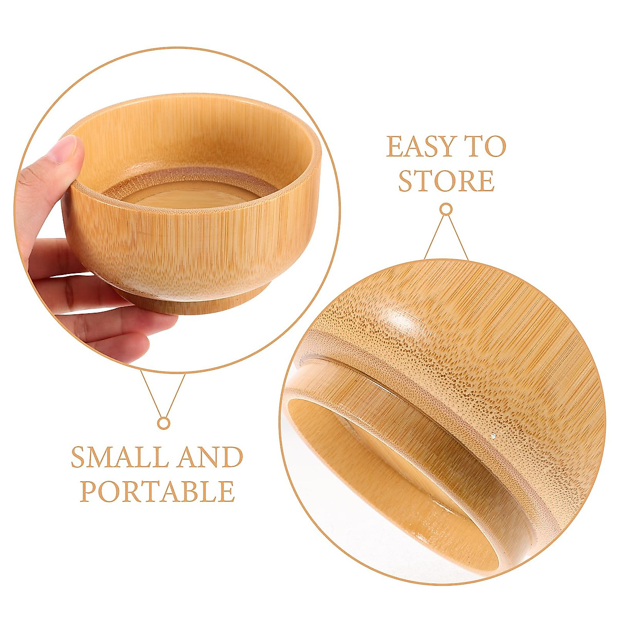 FOMIYES Face Mask Mixing Bowl Set , 3Pcs Wood DIY Tool Kit with Facial Mask Bowl Stick Spatula Makeup Brush for Girls Ladies Women