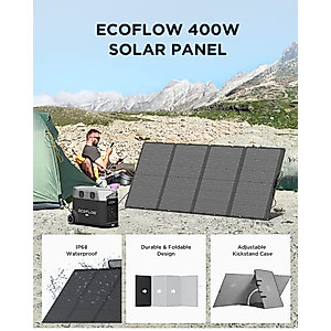 EF ECOFLOW DELTA Pro Solar Generator 3.6KWh/3600W with 3X400W Portable Solar Panel, Portable Power Station for Home Backup Outdoors Camping RV Emergency