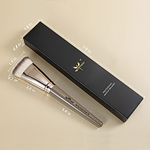 Anmor Contour Brush, Premium Contour Blush Bronzer Face Makeup Brush, Perfect For Cheek Forehead Jaw Nose Blending Deepening Contouring Polishing, Suitable For Powder Liquid Cream (Flat Top Contour