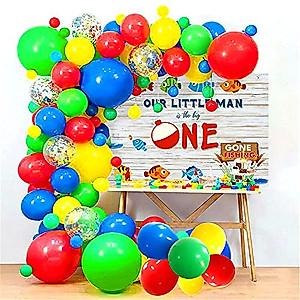 JeVenis Ofishally One Party Decoration The Big One Party Decoration Ofishally One Banner The Big One Backdrop Gone Fishing Party Decoration Little Fisherman Party Decoration