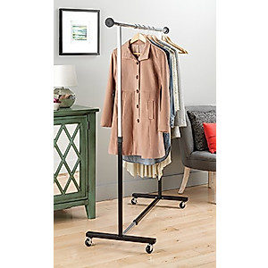 Whitmor Adjustable Rolling Garment Rack