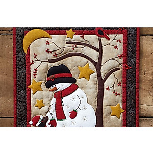 Wall Quilt Kit by Rachel's of Greenfield, Frosty and Friend Wall Quilt Kit 13inchx15inch green