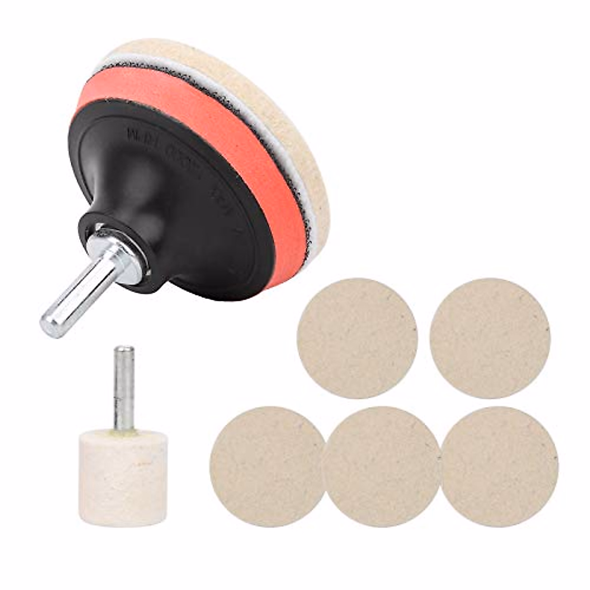 100g Glass Scratch Remover Powder Glass Polishing Kit Wool Polishing Pad Polishing Disc Wheels Set Car Windscreen Windshields Cerium Oxide Powder Polishing Kit