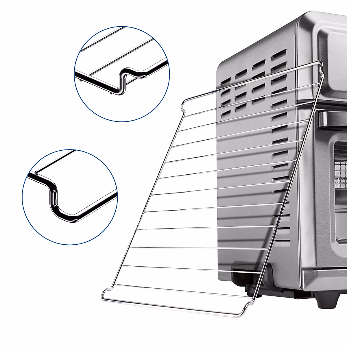 Wire Oven Rack Compatible for Cuisinart TOA-60/65 Convection AirFryer Toaster Oven, TOBEFORT Stainless Steel Wire Rack, Replacement Oven-Safe Warming Rack, Cooling Rack for Cooking and Baking