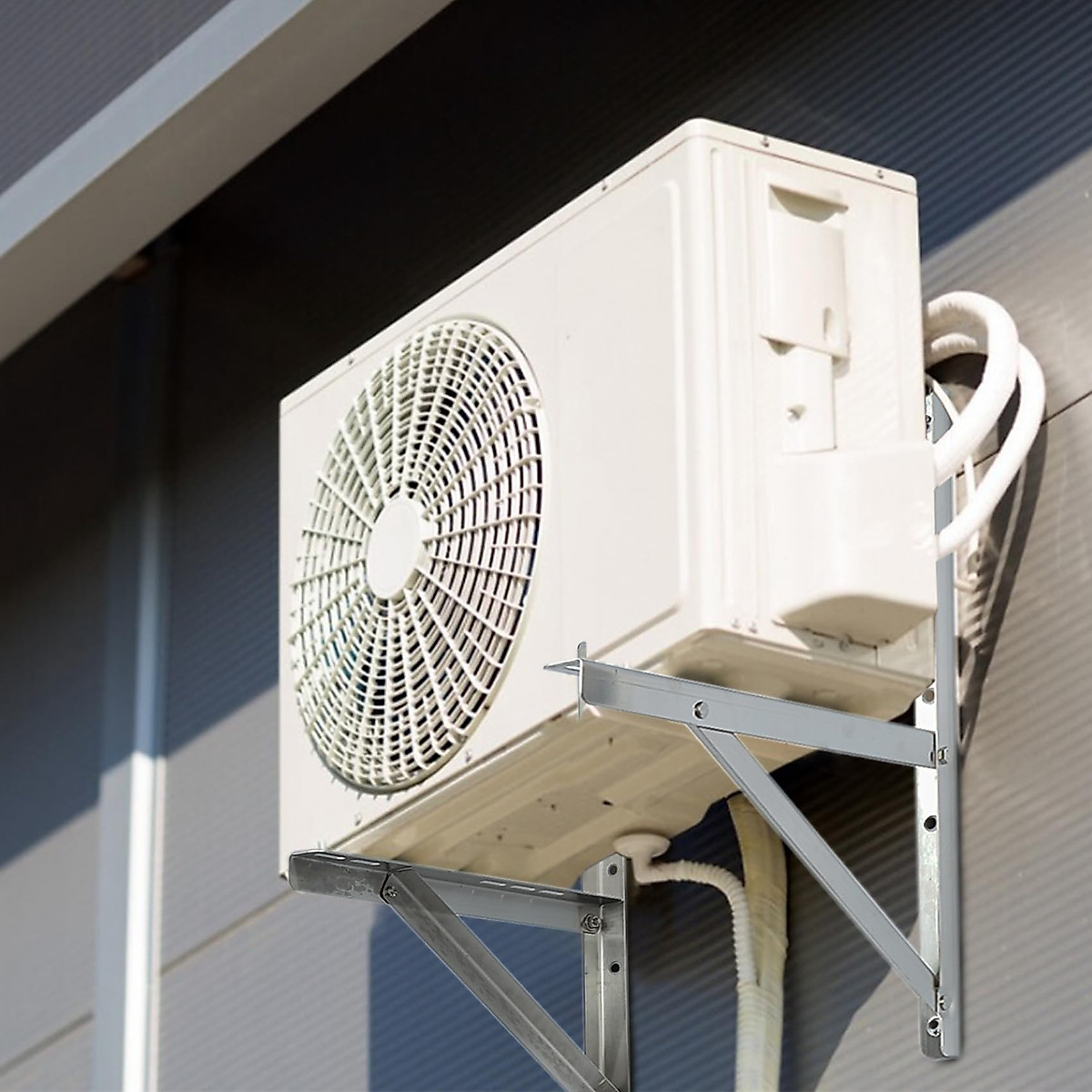 Mini Split Air Conditioner Wall Mounting Bracket, Heavy Duty Foldable Support Bracket for AC / Heat Pump Unit 9000-36000 BTU (1 Pair)