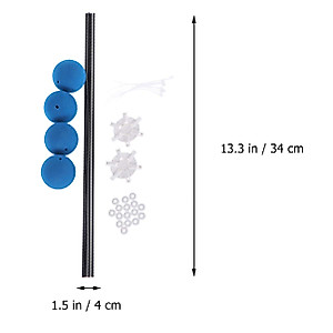 NUOBESTY Landing Training Gear Landing Training Kit RC Helicopter Sponge Balls for RC Helicopter (Blue)